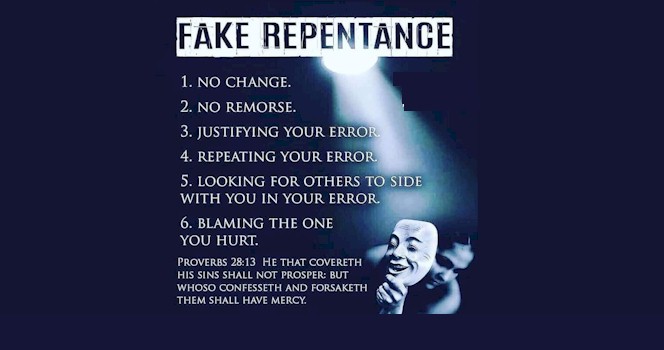 Fake Repentance | In His Steps| Creating Futures